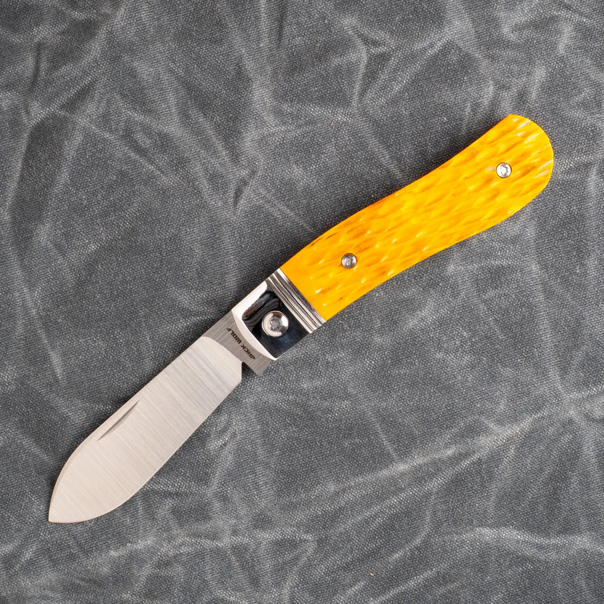 K9 Jack Slipjoint - Yellow Jigged Bone| Jack Wolf Steel Series – Adventure Carry