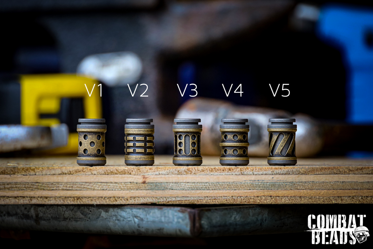 Mini Concealed EDC Lanyard Bead - Aged Brass | Combat Beads Australia ...