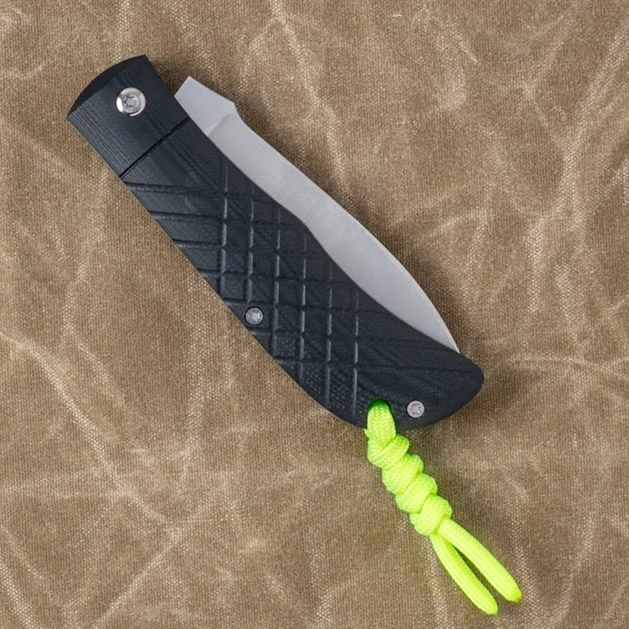 Jack Wolf Knives Timber Jack Black G10 Cross Hatch 2 - Ultralight ...