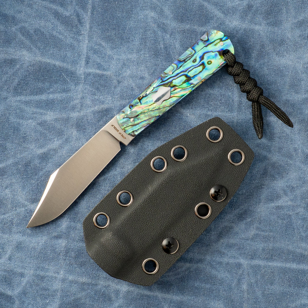 Jack Wolf Knives Gateway Fixed Blade Abalone GATEW-FX-01-ABALONE ...