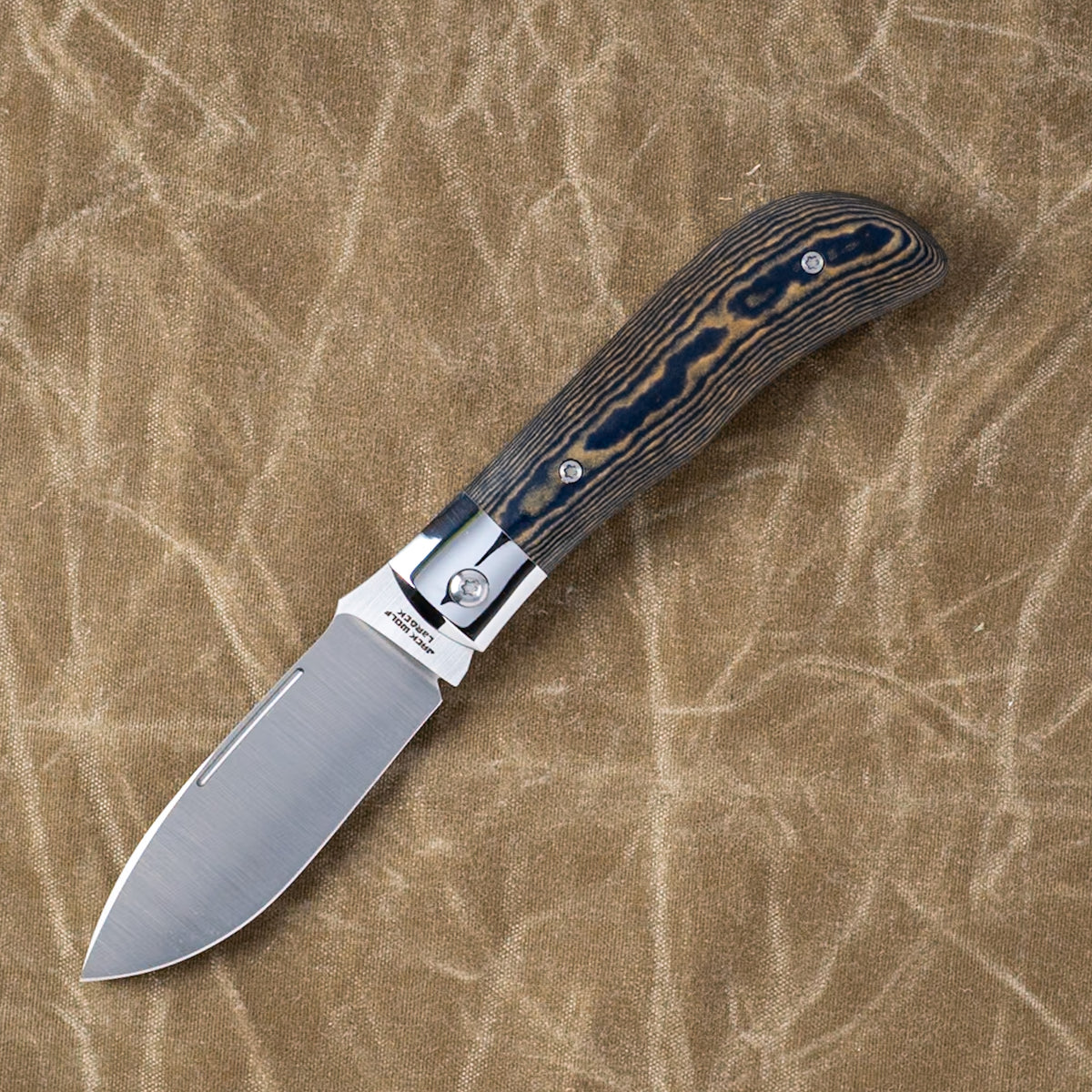 Jack Wolf Knives Timber Jack Blue Canyon & Maple Valley Richlite ...
