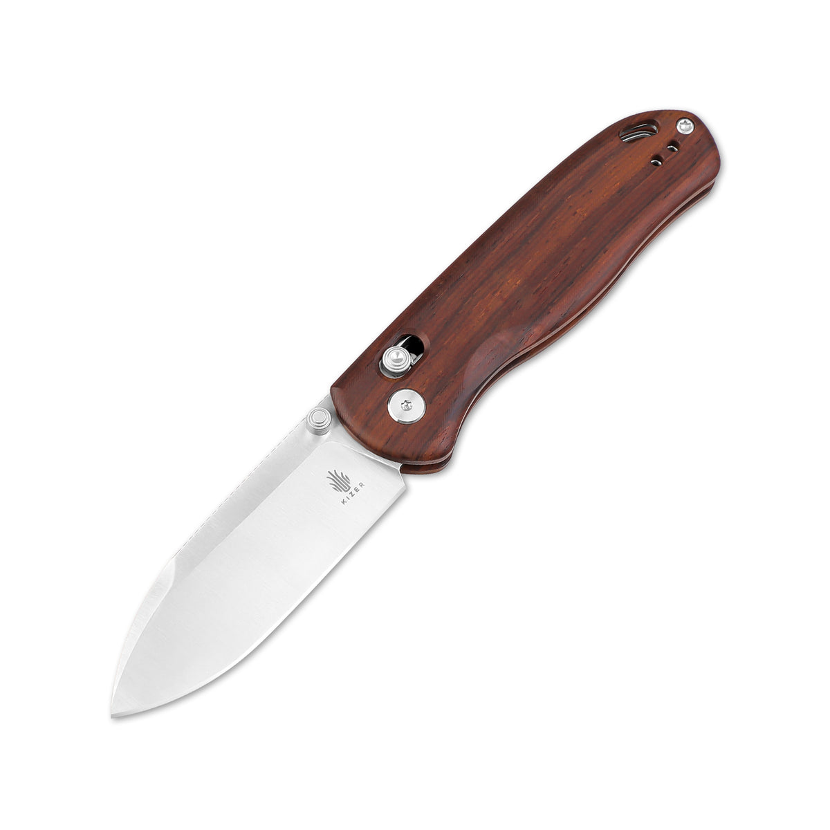 Kizer Drop Bear Vintage Mkluti Wood Nitro-V Folding Knife - Australia ...