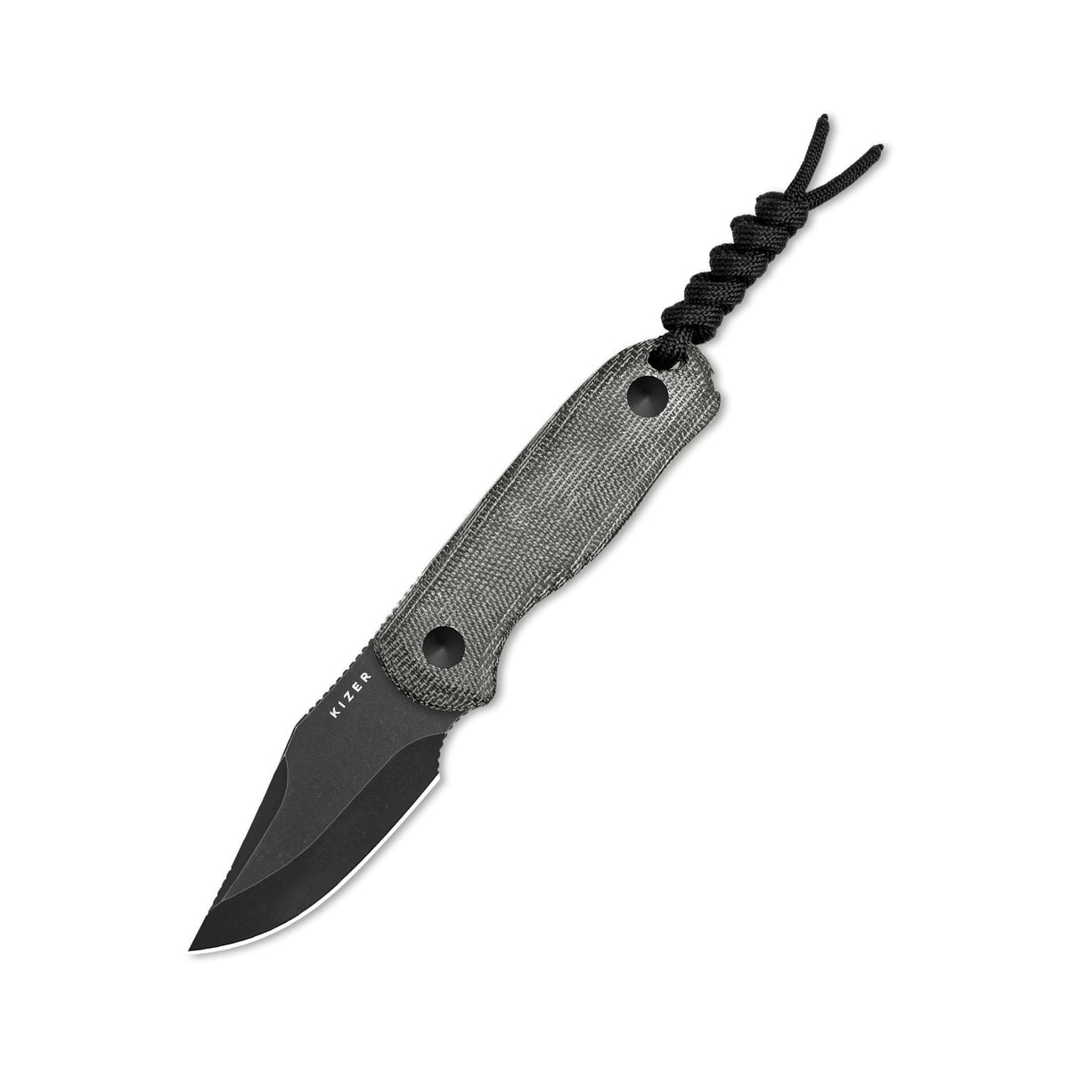 Kizer Drop Bear Fixed Blade | Black Micarta AEB-L Steel - AU Dealer ...