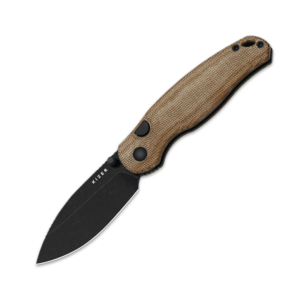 Kizer Phoca BD Norplex UltreX™ Micarta + Blackwash 14C28N V3781BDA1 ...