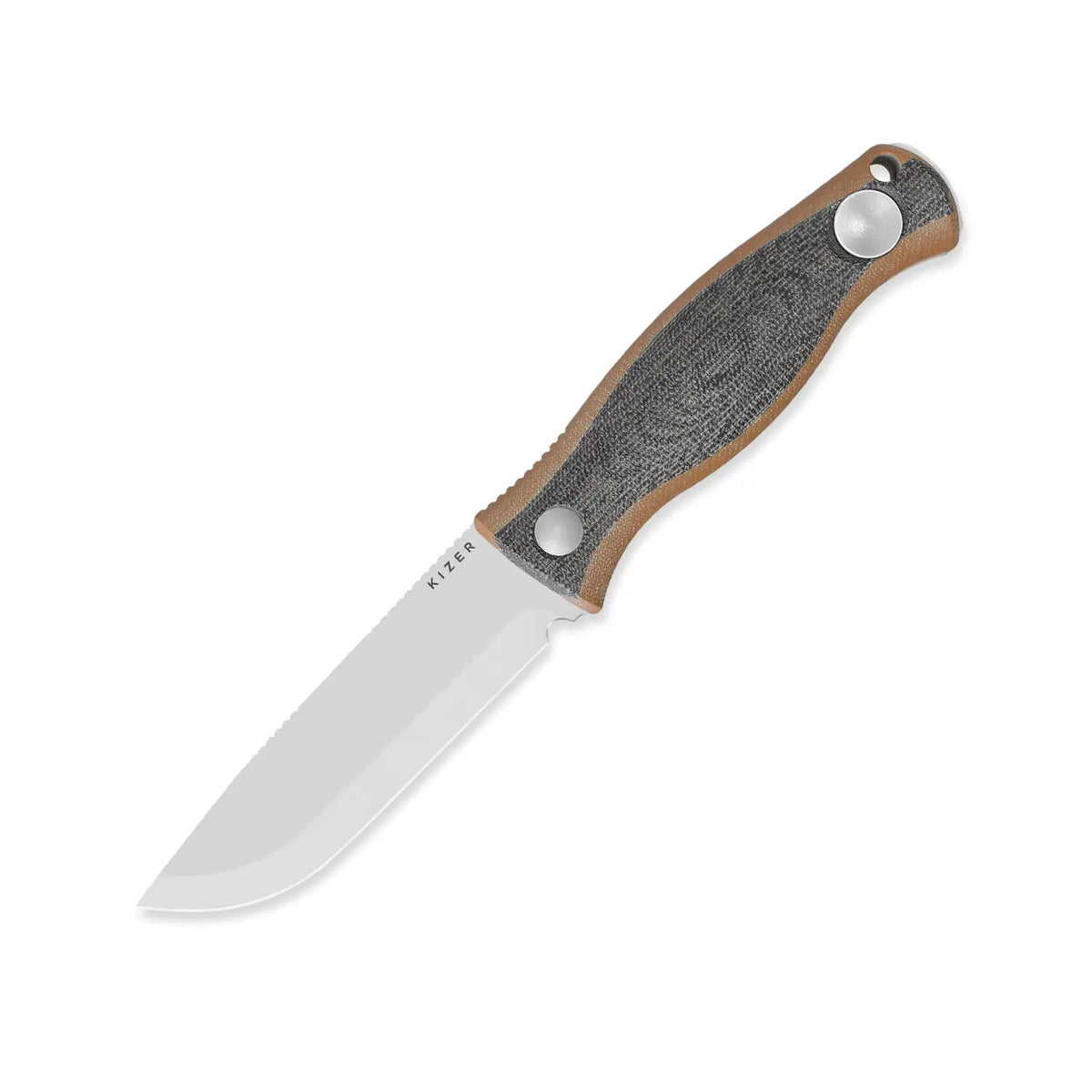 Kizer Knives Polaris 1100A1 - Black Micarta & G10, AEB-L Steel, Scandi ...