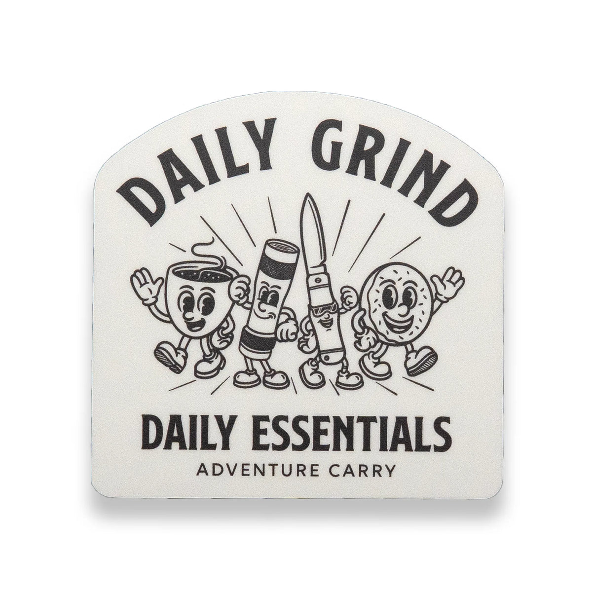 Retro Daily Grind Sticker – Adventure Carry